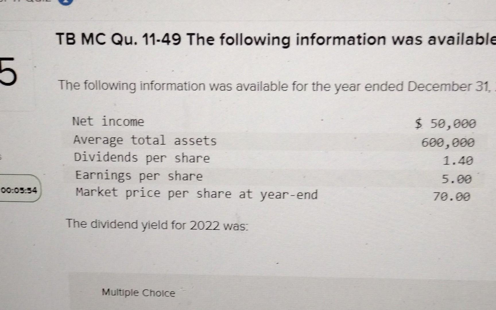 Solved TB MC Qu. 11-49 The following information was | Chegg.com