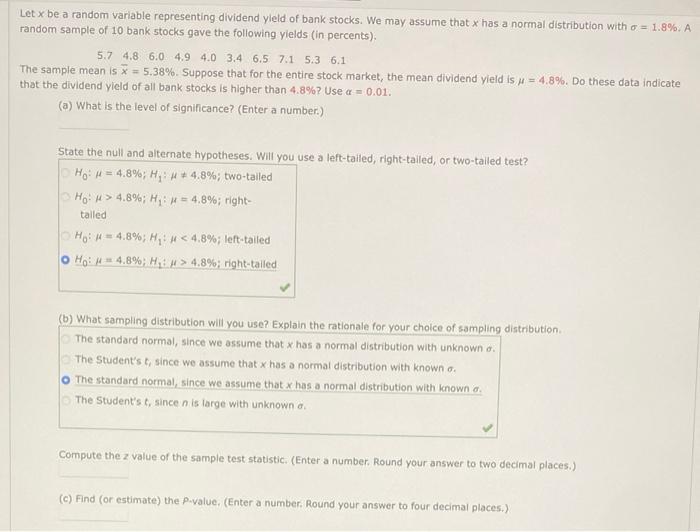 Solved Let x be a random variable representing dividend | Chegg.com