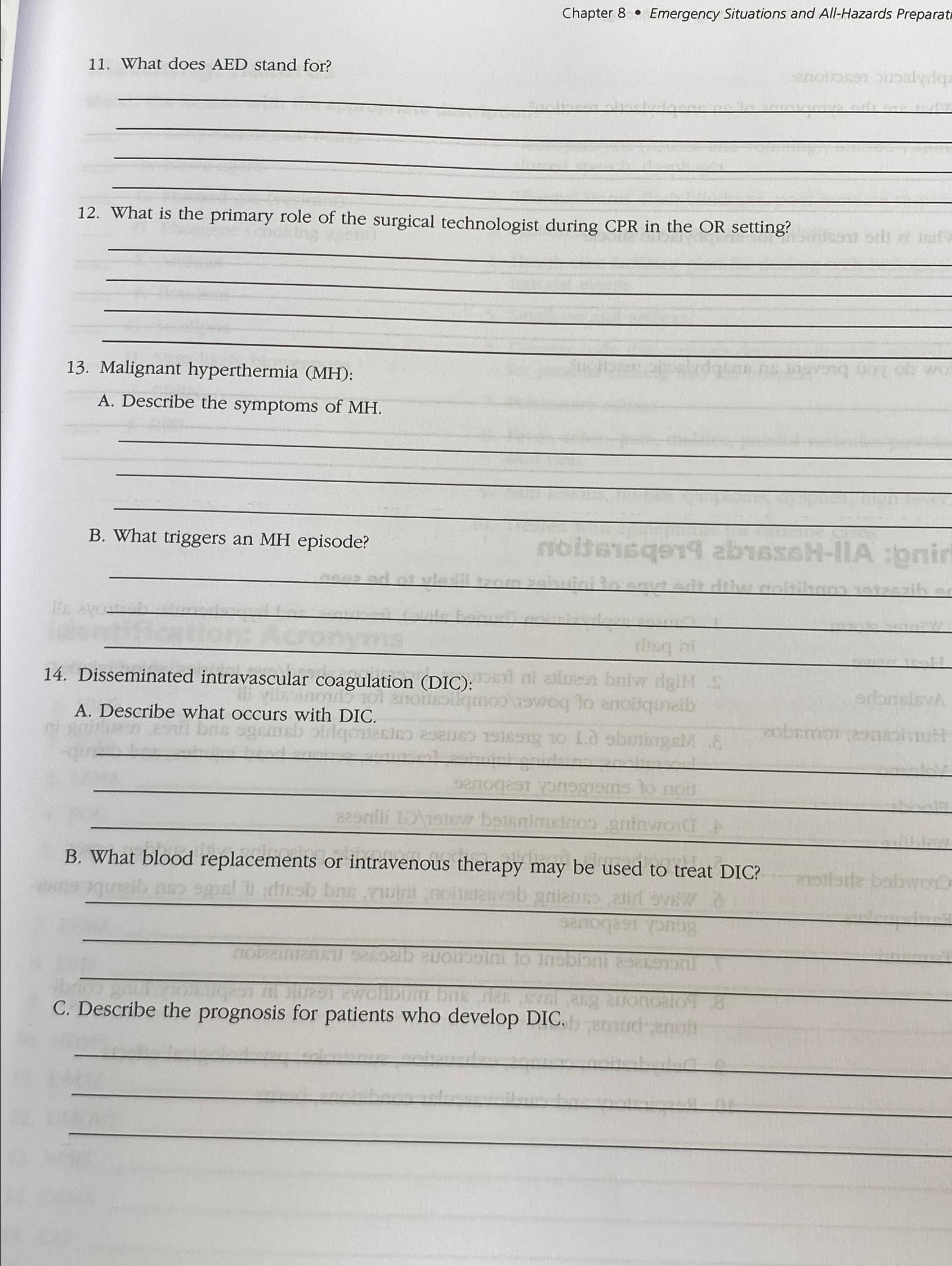 Solved Chapter 8* ﻿Emergency Situations and All-Hazards | Chegg.com