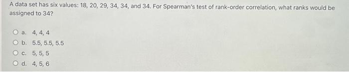 Solved A data set has six values: 18,20,29,34,34, and 34 . | Chegg.com
