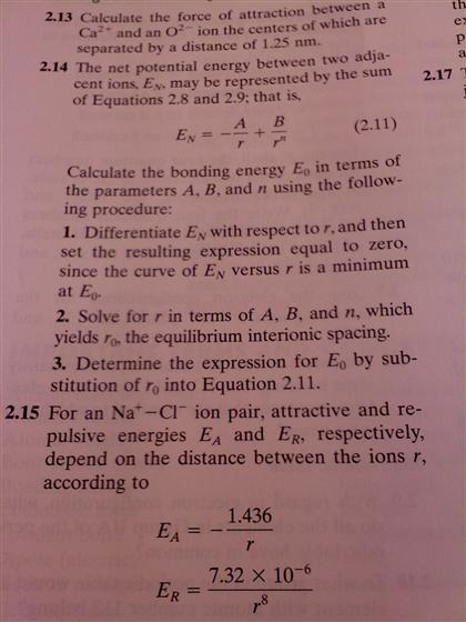 Solved calculate the force of attraction between a Ca2 + and | Chegg.com