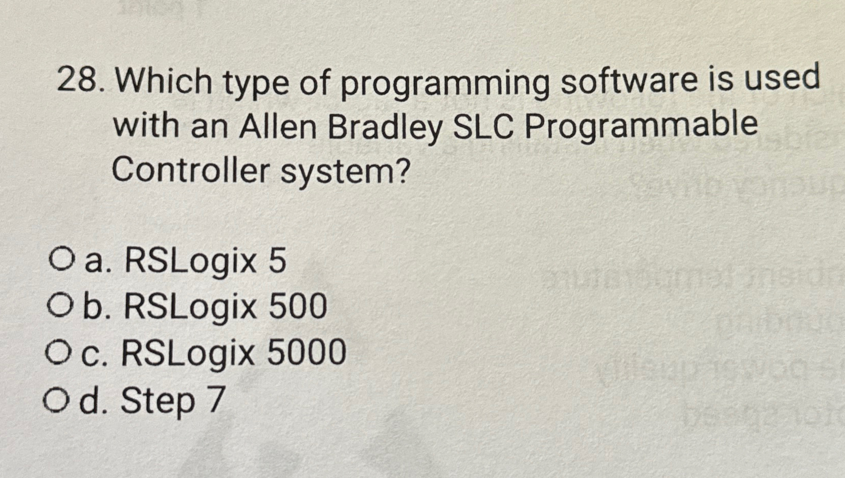 Solved Which type of programming software is used with an | Chegg.com