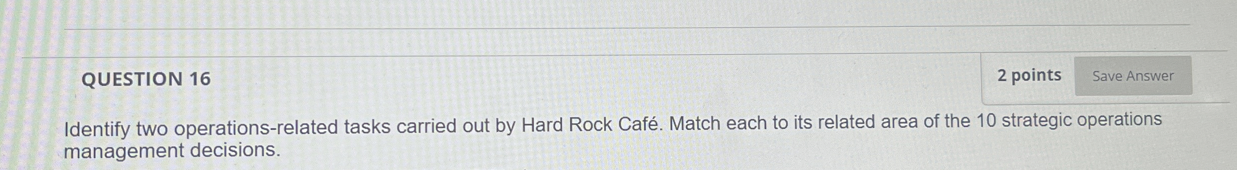 Solved QUESTION 162 ﻿pointsIdentify two operations-related | Chegg.com