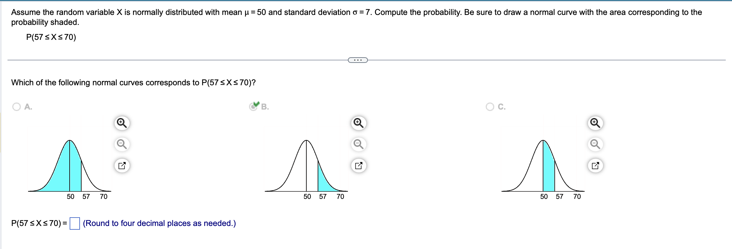 Solved Assume the random variable x ﻿is normally distributed | Chegg.com