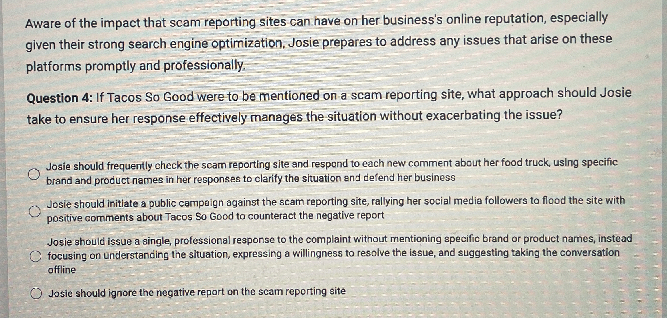 Solved Aware of the impact that scam reporting sites can | Chegg.com