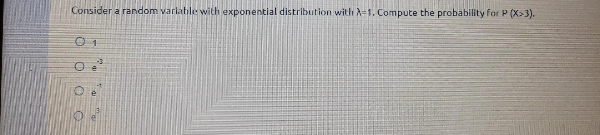 Solved Consider a random variable with exponential | Chegg.com