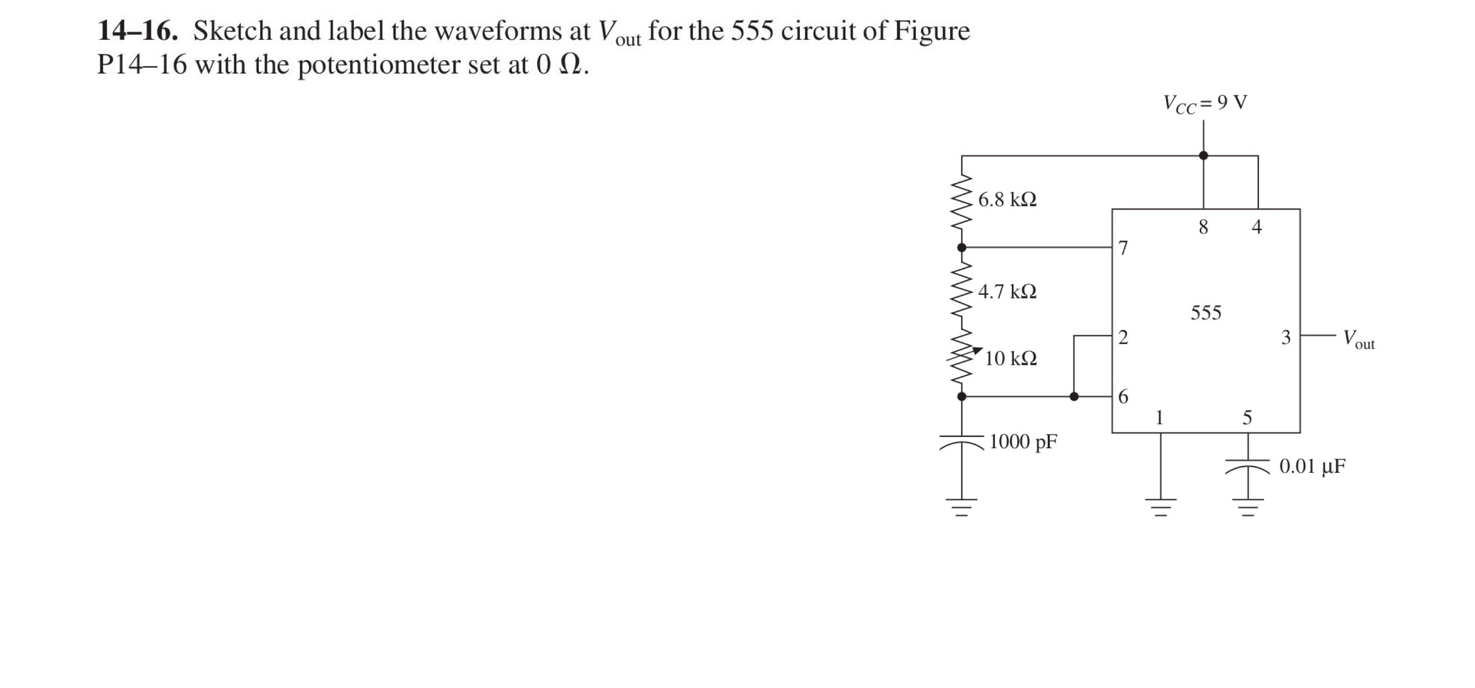 Solved 14-16. Sketch and label the waveforms at Vout for | Chegg.com Solved 14-16. Sketch and label the waveforms at Vout for | Chegg.com