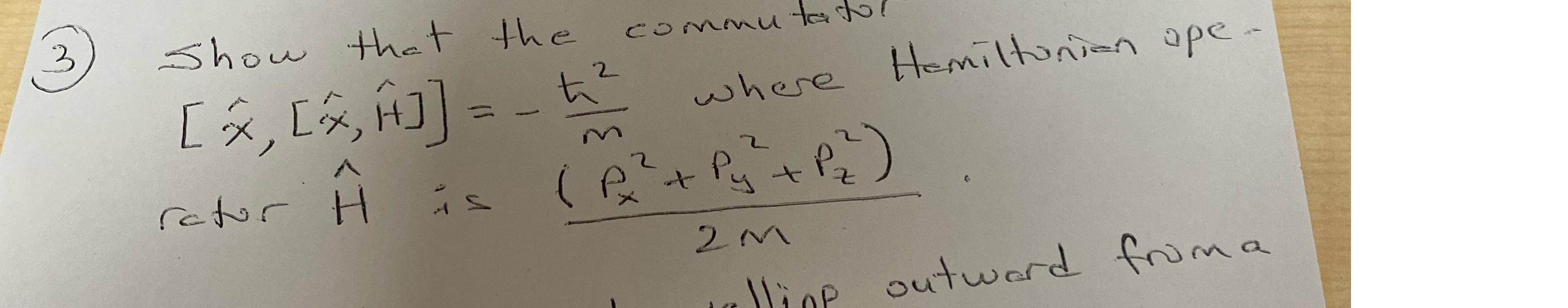 Solved (3) ﻿Show that the commutator | Chegg.com