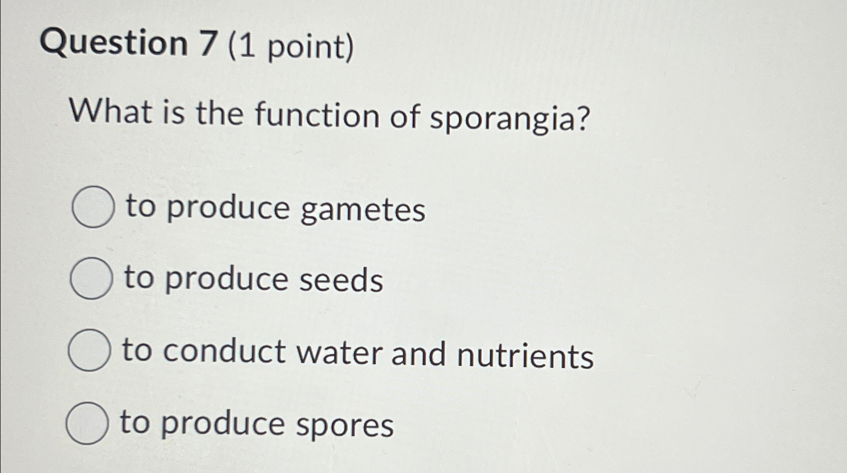Solved Question 7 (1 ﻿point)What is the function of | Chegg.com
