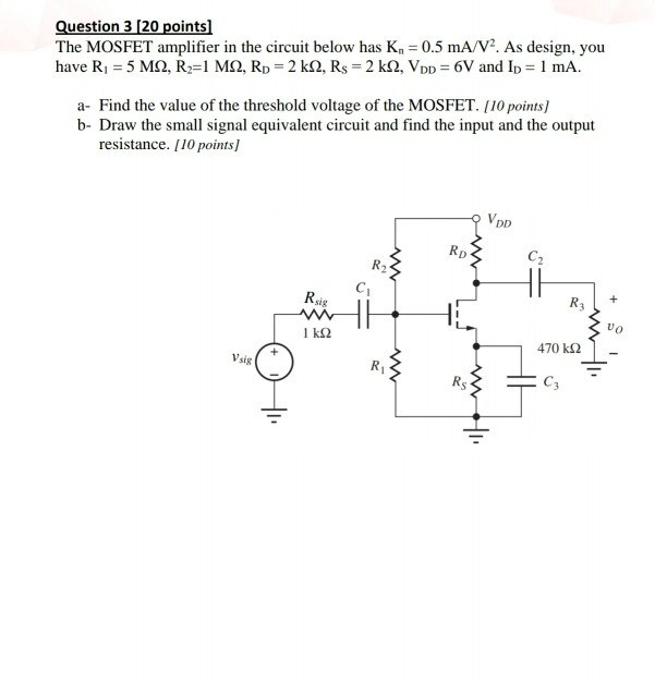 Solved The transistor in the circuit in the figure below has | Chegg.com