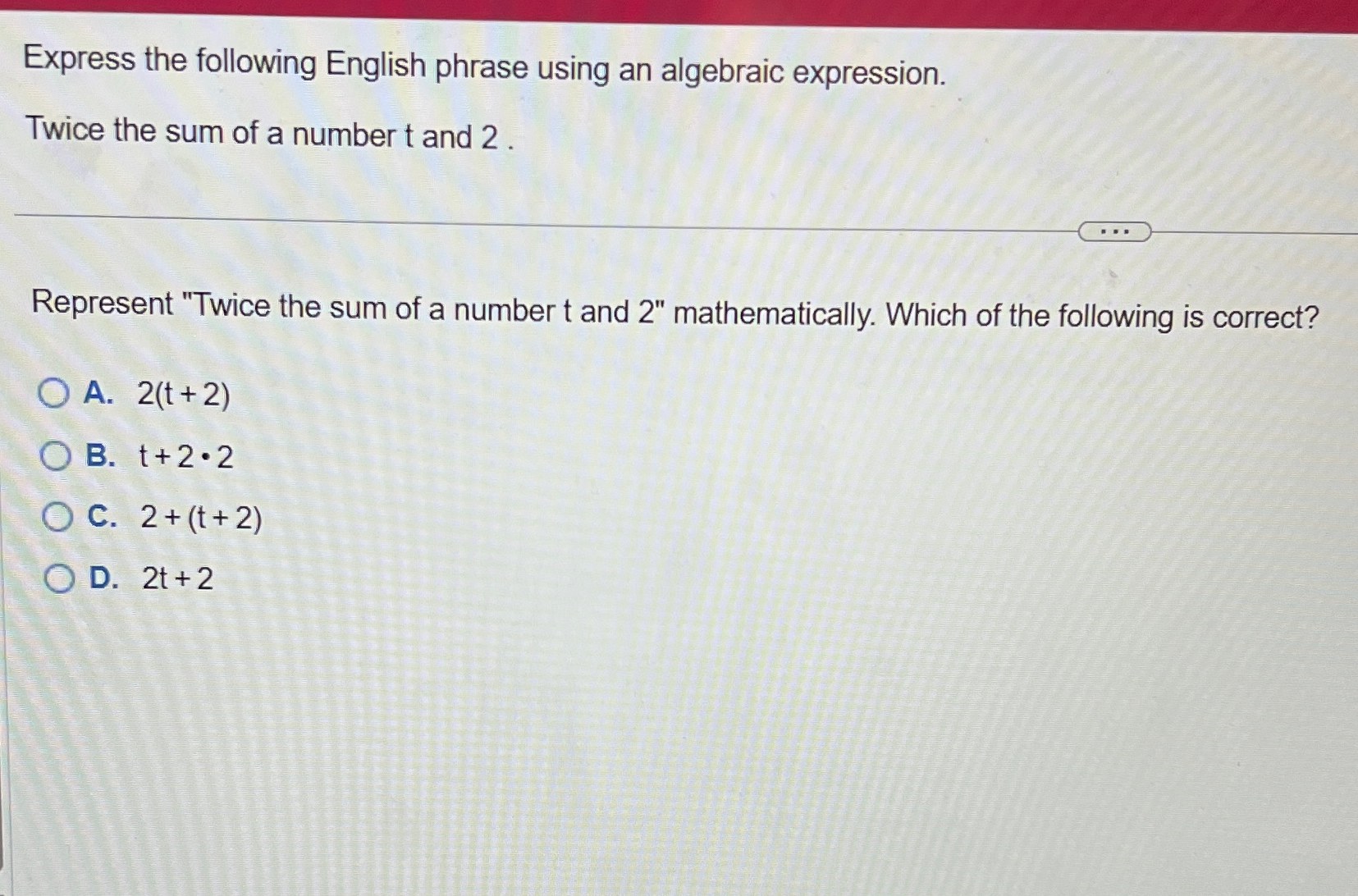 Solved Express the following English phrase using an | Chegg.com