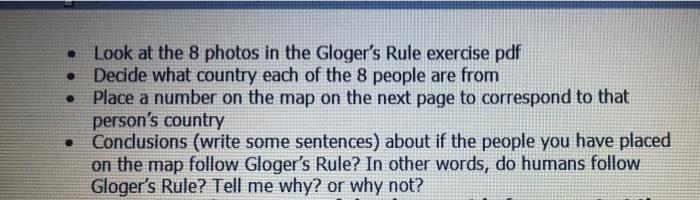 Solved 3 4 CO 7 5 6 . • Look at the 8 photos in the | Chegg.com