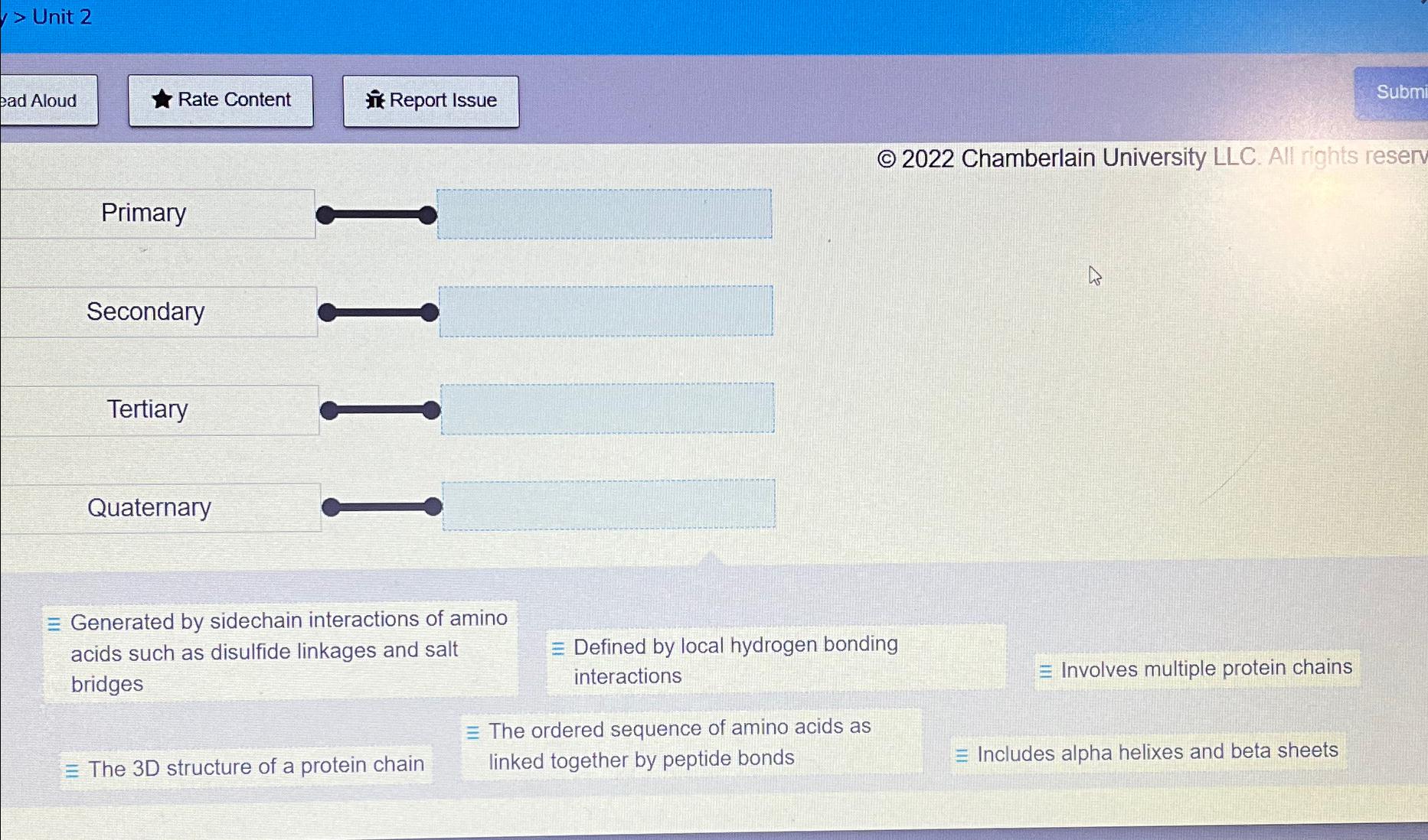 Solved Unit 2ⓒ 2022 ﻿Chamberlain University LLC. ﻿All rights | Chegg.com
