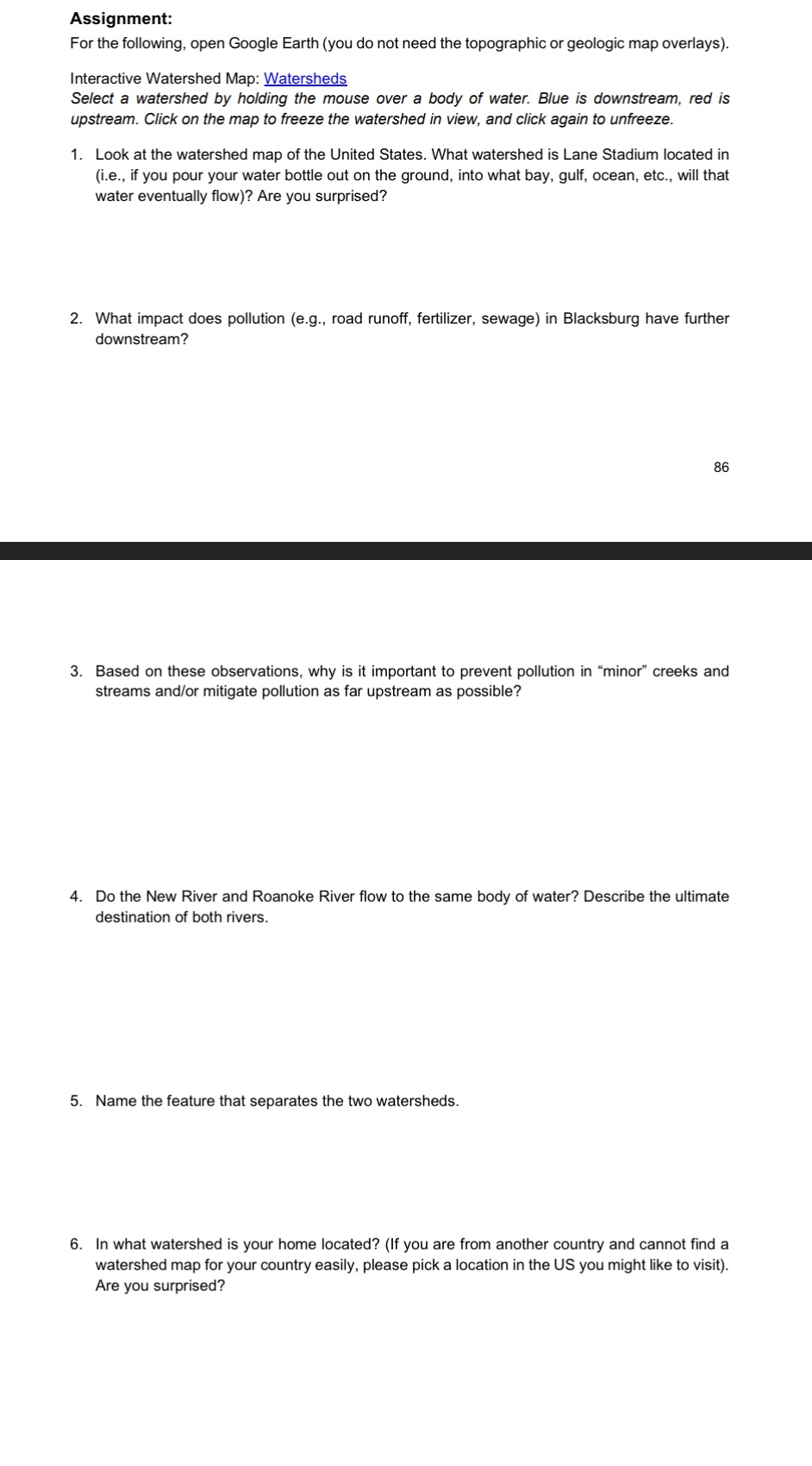 Solved Assignment:For the following, open Google Earth (you | Chegg.com