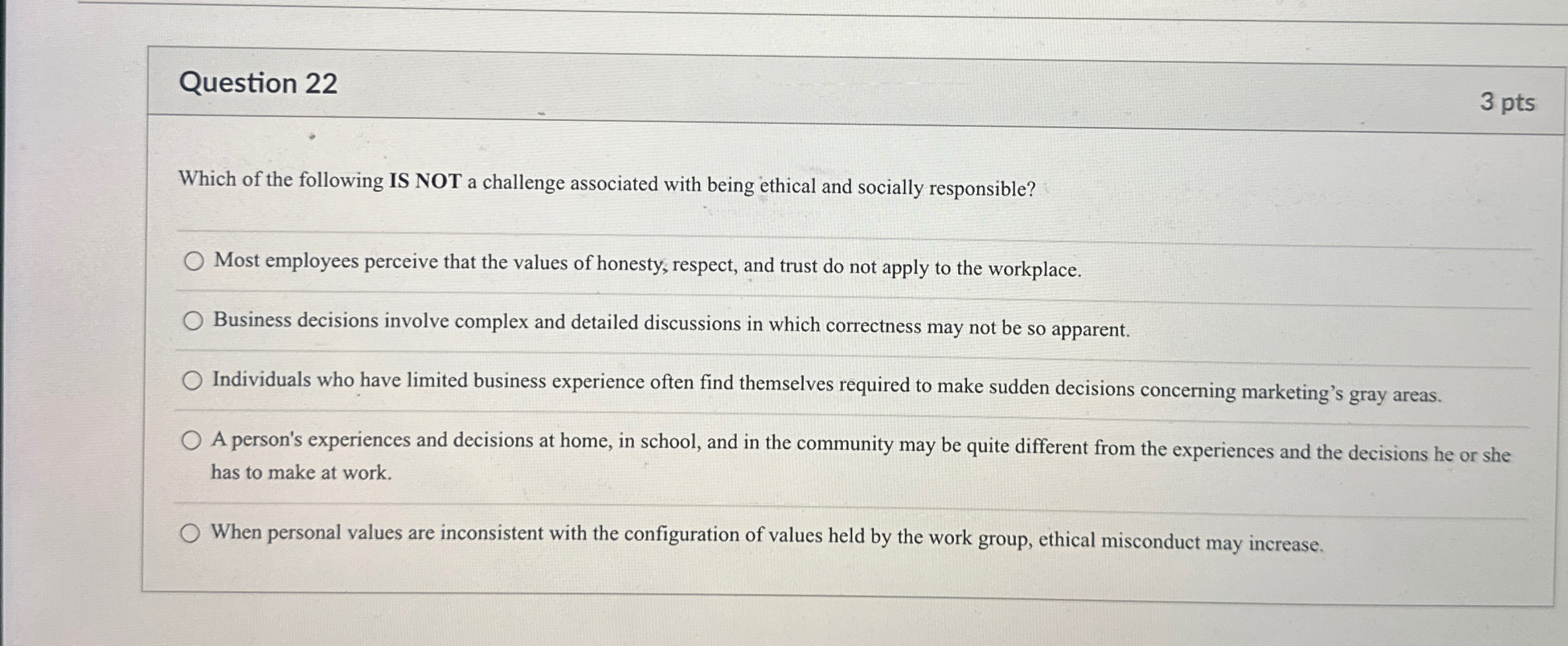 Solved Question 223 ﻿ptsWhich of the following IS NOT a | Chegg.com