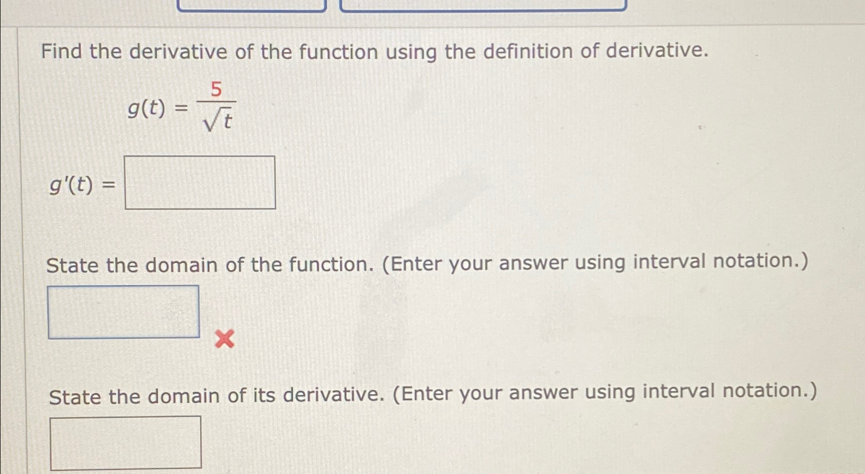 Solved Find the derivative of the function using the | Chegg.com
