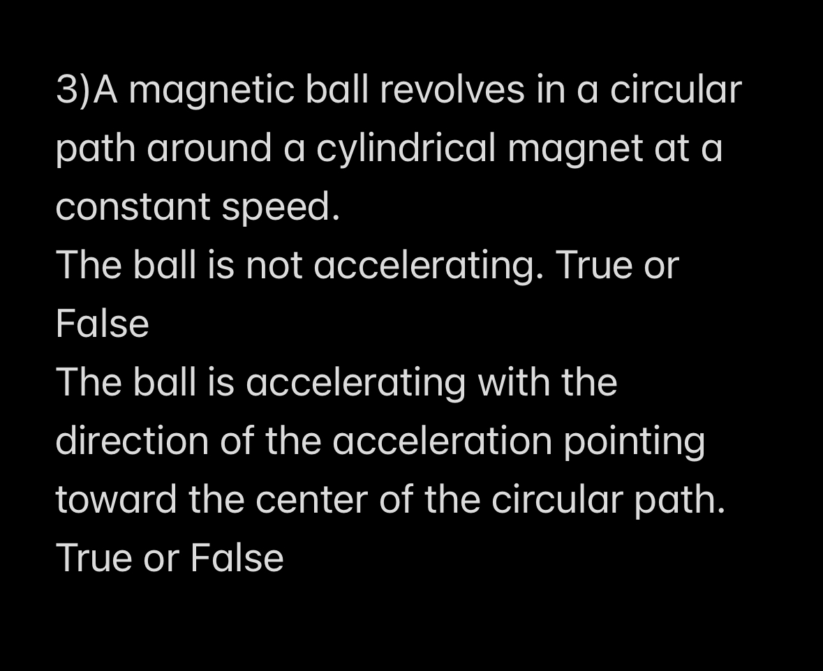 Solved A magnetic ball revolves in a circularpath around a | Chegg.com