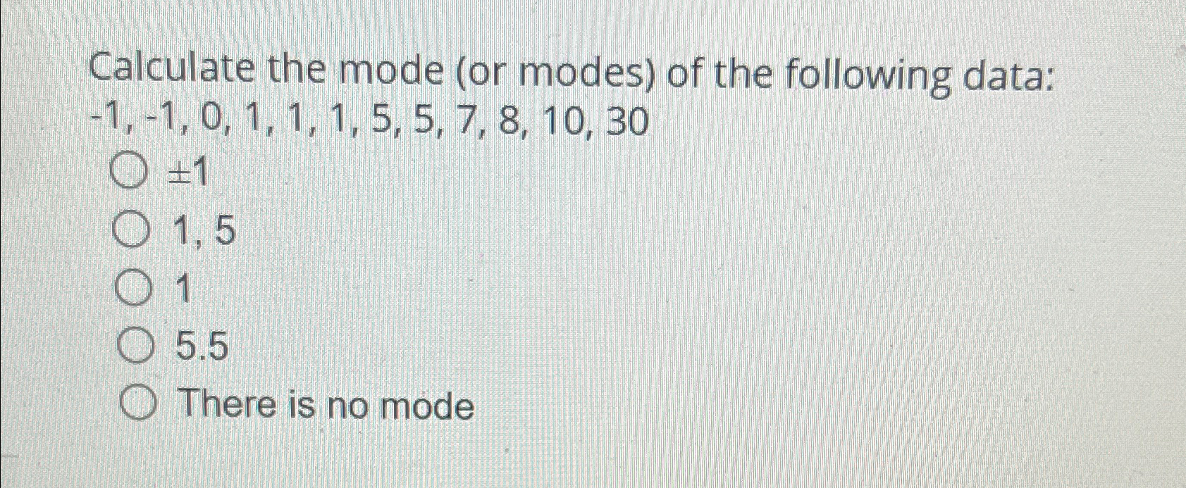 Solved Calculate the mode (or modes) ﻿of the following | Chegg.com
