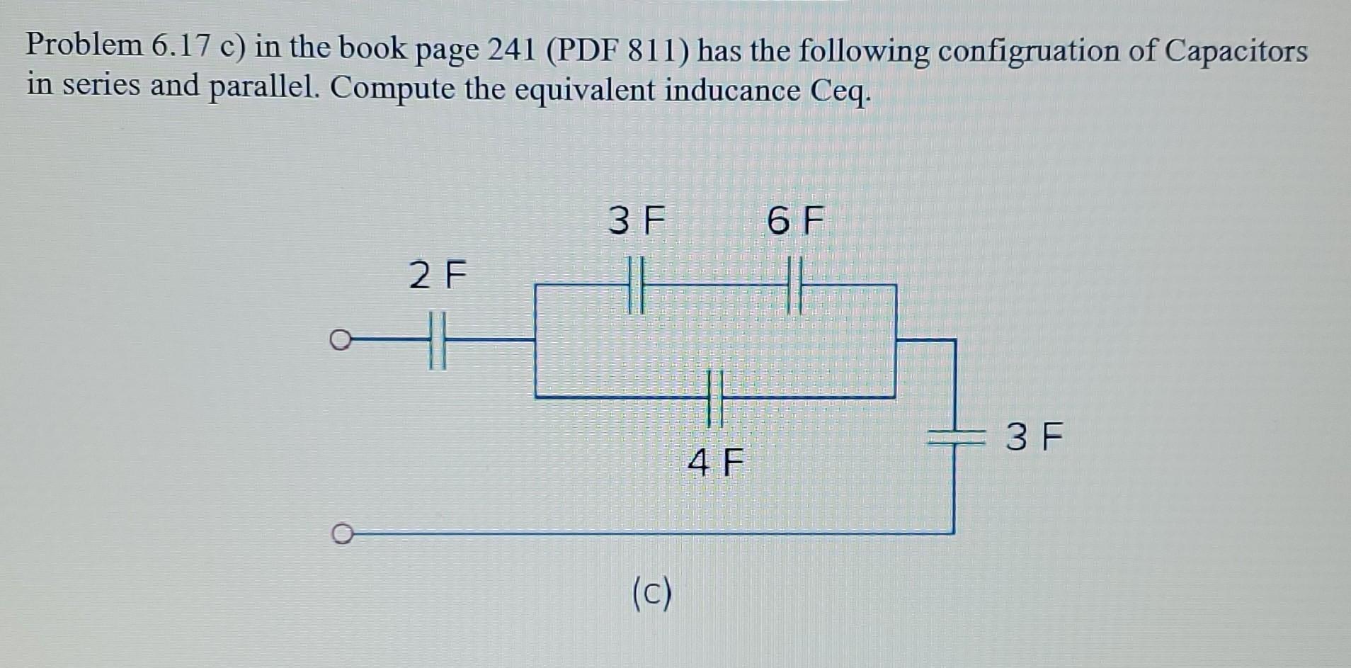 Solved Problem 6.17c ) in the book page 241 (PDF 811) has | Chegg.com