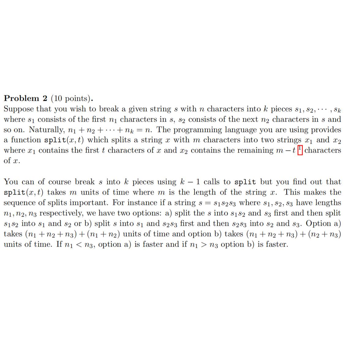 Solved Problem 2 (10 ﻿points).Suppose that you wish to break | Chegg.com
