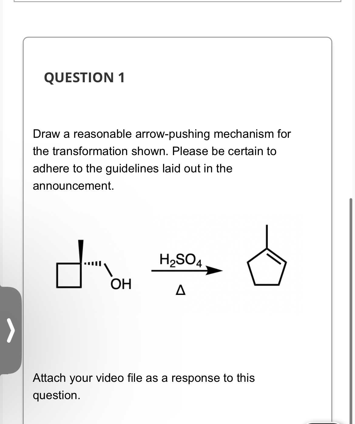 Solved Draw a resonable arrow pushing mechanism for the | Chegg.com