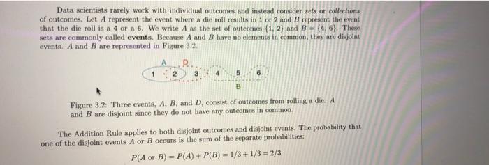 Solved EXAMPLE 3.1 A "die", the singular of dice, is a cube | Chegg.com