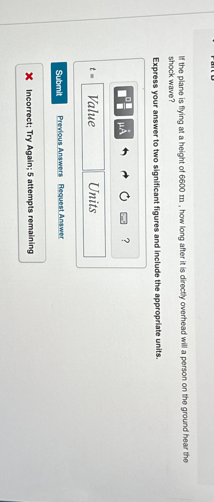 Solved If the plane is flying at a height of 6600m, ﻿how | Chegg.com