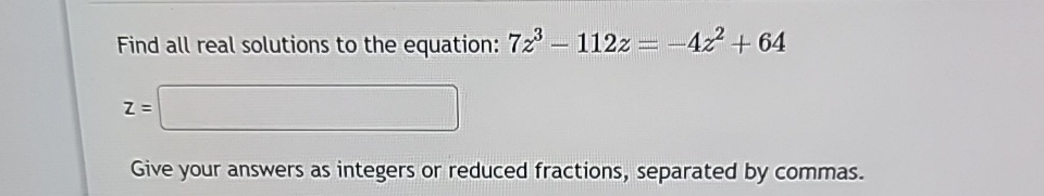 Solved Find all real solutions to the equation: | Chegg.com