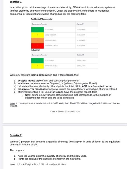 Solved Exercise 1 Write a C program that causes the | Chegg.com