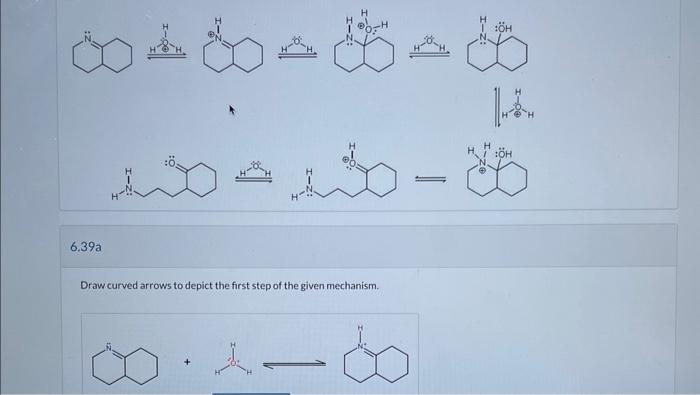 Solved H3OH H−0OH 6.39a Draw curved arrows to depict the | Chegg.com