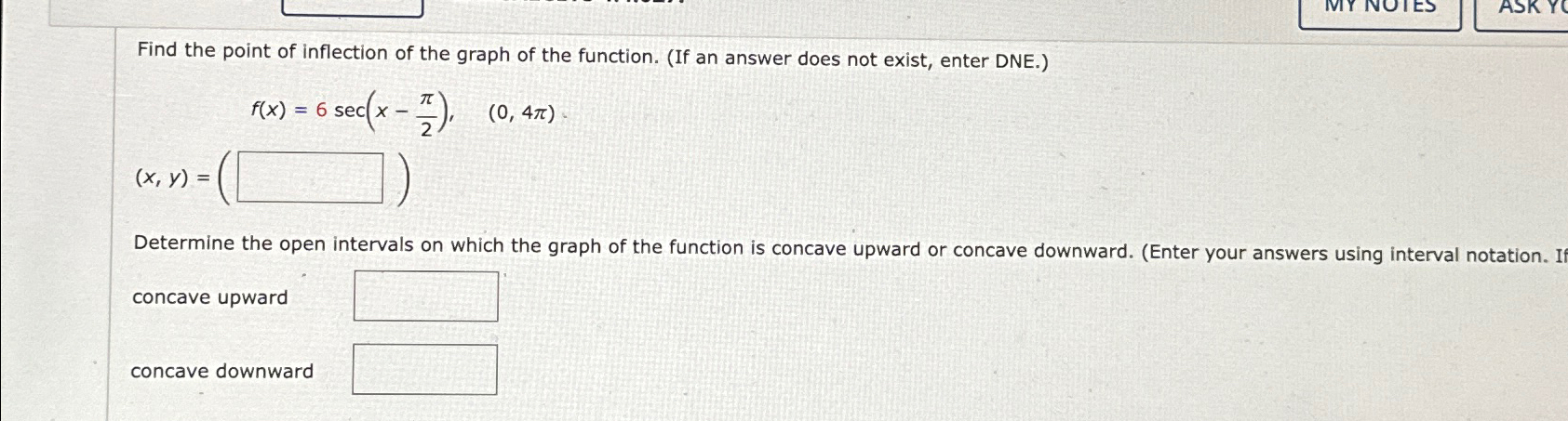 Solved Find the point of inflection of the graph of the | Chegg.com