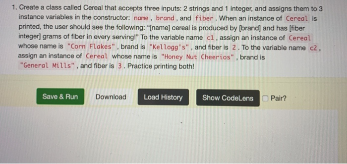 Solved 1. Create a class called Animal that accepts two | Chegg.com