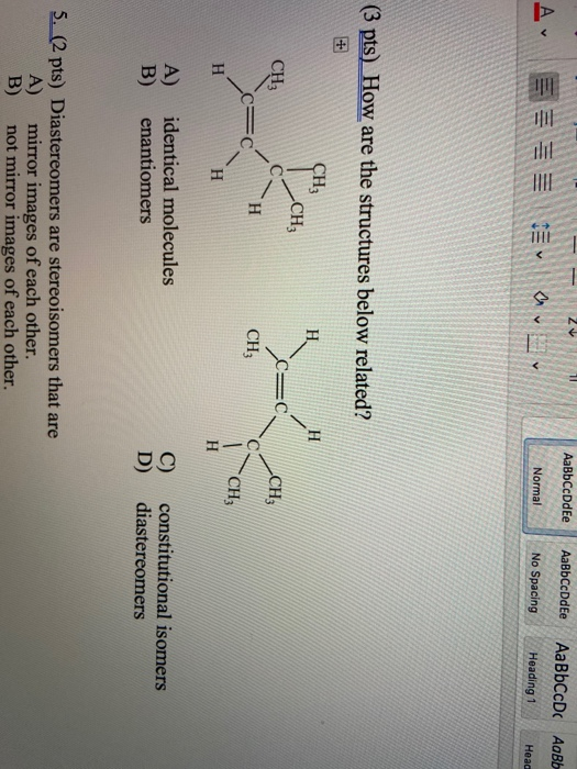 Solved AaBbCcDdEe Αν AaBbCcDdee No Spacing AaBbCcDc AaBb | Chegg.com