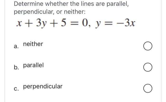 Solved Determine whether the lines are parallel, | Chegg.com