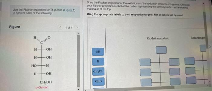 Solved Draw the Fischer projection for the oxidation and the | Chegg.com