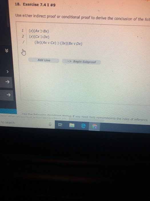 Solved use either indirect proof or conditional proof to | Chegg.com