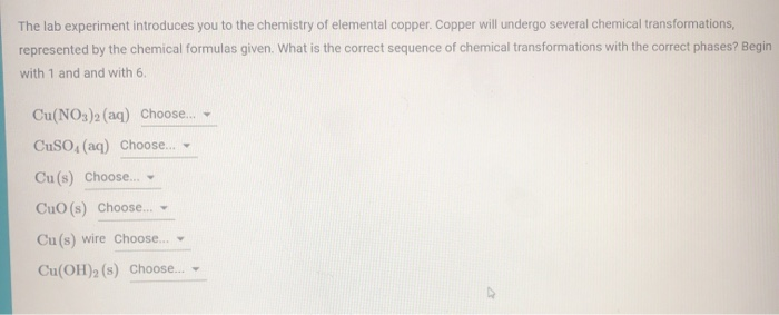 Solved The lab experiment introduces you to the chemistry of | Chegg.com