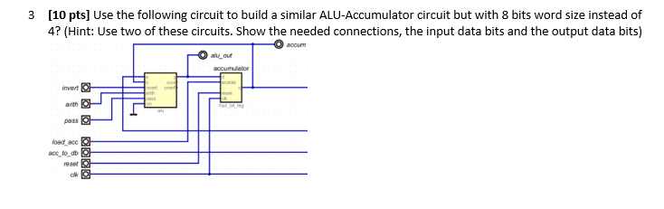 Solved 3 [10 ﻿pts] ﻿Use the following circuit to build a | Chegg.com