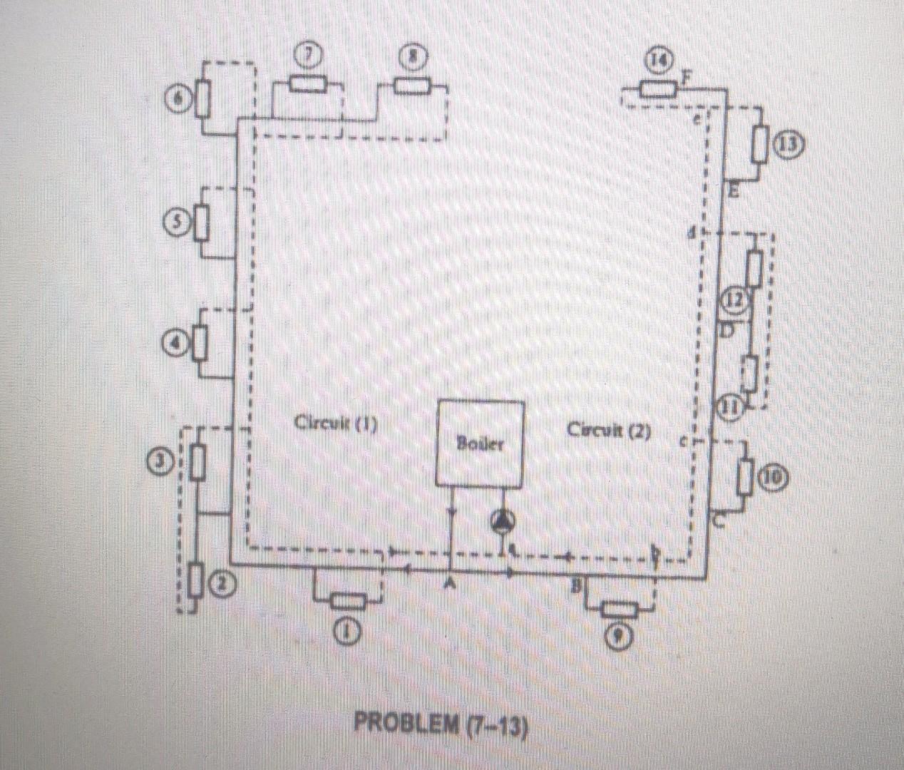 Solved (7–13) The shown figure illustrates a two-pipe direct | Chegg.com