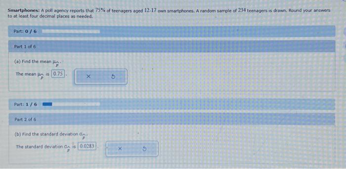 Solved i dont know if i did my standard deviation correct | Chegg.com