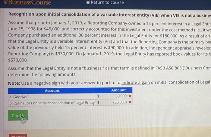 Solved Recognition upon initial consolidation of a variable | Chegg.com