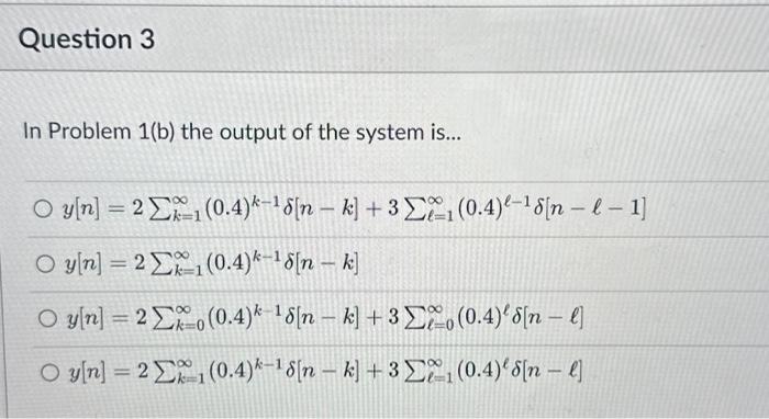 Solved Problem 1 (Computing FIR DT system outputs). For the | Chegg.com