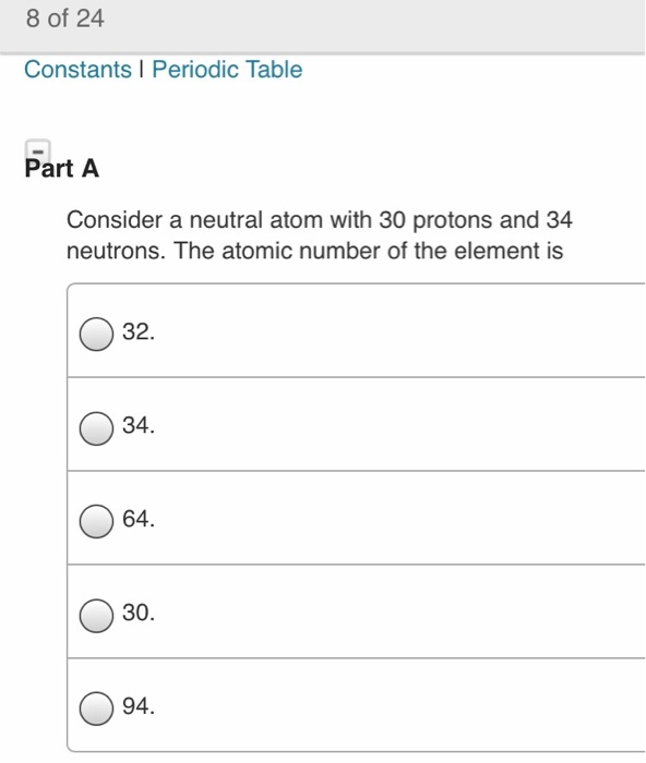Solved 1 of 24 onstants 1 Periodic Table art A A tank | Chegg.com