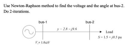 Solved Use Newton-Raphson method to find the voltage and the | Chegg.com