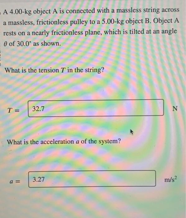 Solved A 4.00-kg object A is connected with a massless | Chegg.com