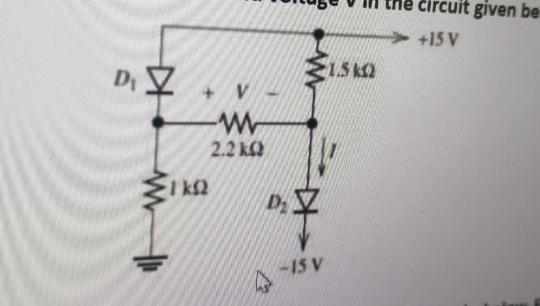 Solved 2. Determine the value of current I and Voltage V in | Chegg.com
