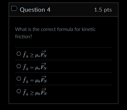 Solved Question 41.5 ﻿ptsWhat is the correct formula for | Chegg.com
