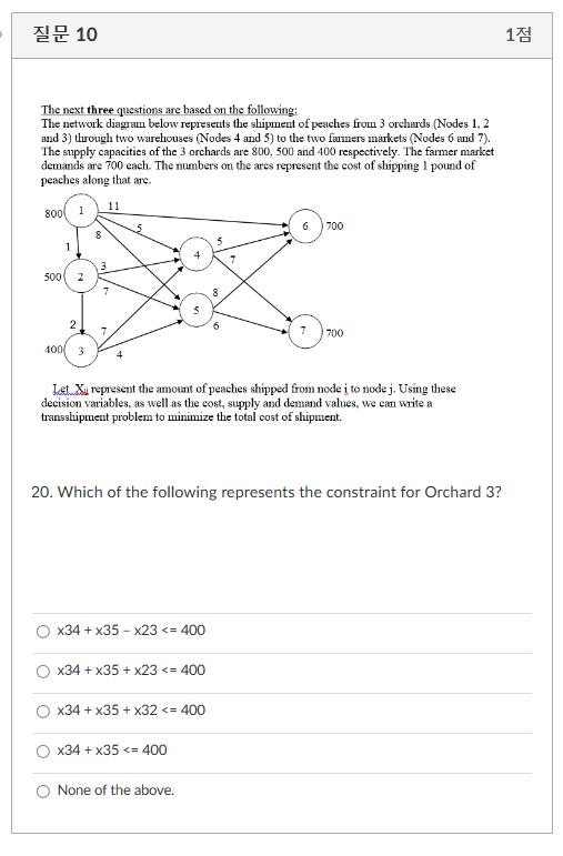 Solved The next three questions are based on the | Chegg.com
