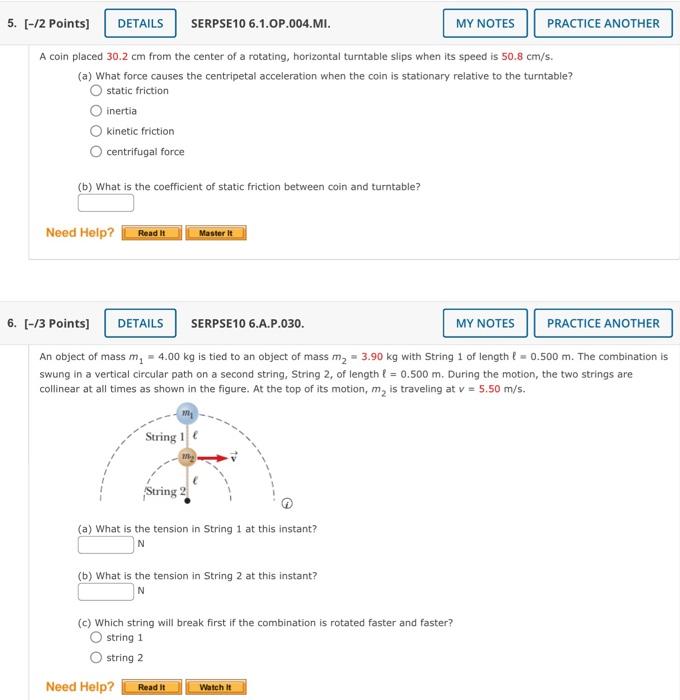 Solved A coin placed 30.2 cm from the center of a rotating, | Chegg.com