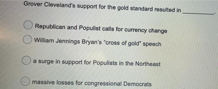 Solved What did the Populists propose in the Omaha Platform? | Chegg.com